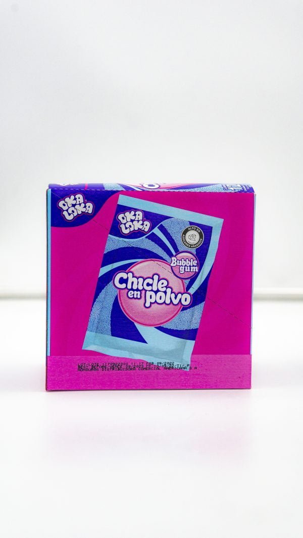 CHICLE EN POLVO OKA LOKA – VARIOS SABORES – Iris Panama